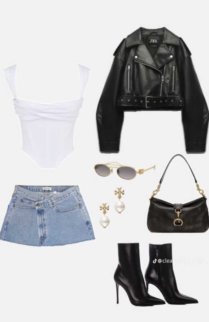 Low Waist Jean Skirt လေးတွေနဲ့တွဲဝတ်ဖို့အတွက် Outfit Idea များ